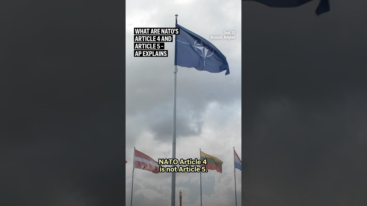 What are NATO's Article 4 and Article 5 - AP explains