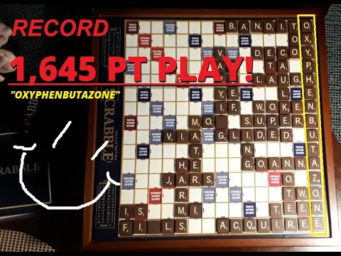 Revenge of the Scrabble Nerd - 1,645 Point Play!