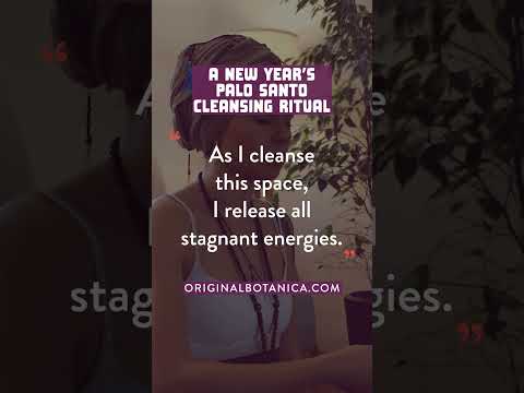 A New Year's Palo Santo Cleansing Ritual #palosanto #cleansing #smudging