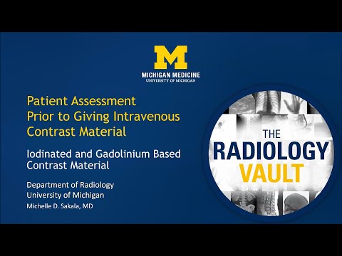 Patient Assessment Prior to Giving Intravenous Contrast Material
