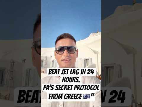 "How I Beat Jet Lag in 24 Hours (Filming from Santorini, Greece!)