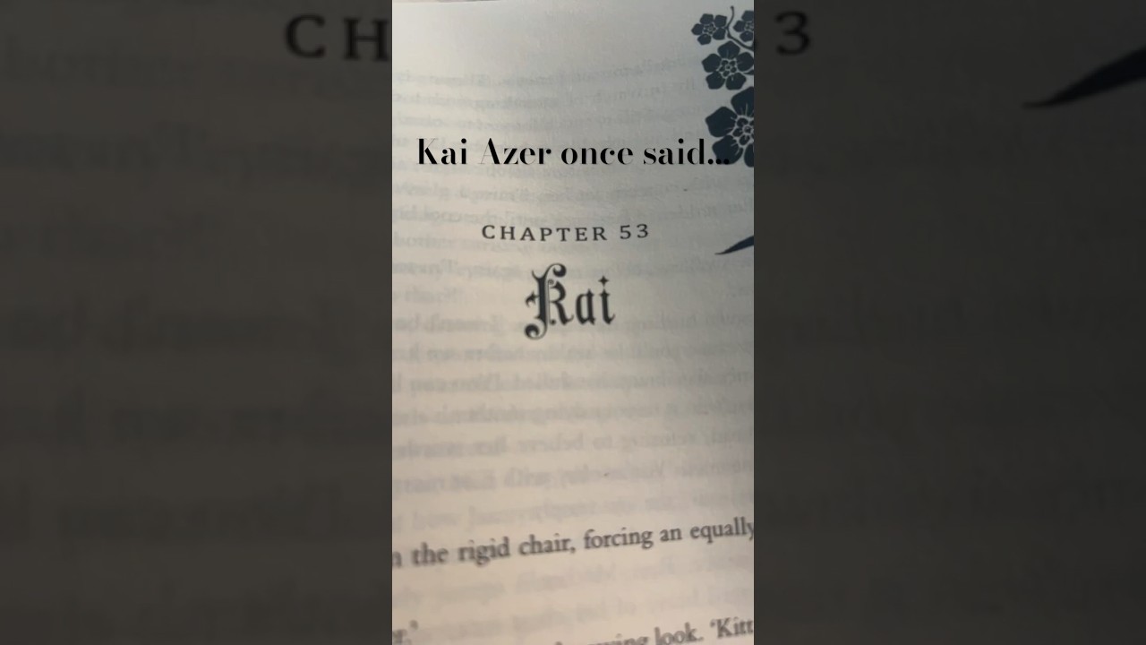 Kai Azer once said…. 🥹❤️ #fearless #laurenroberts #powerless #yourstruly #booktube