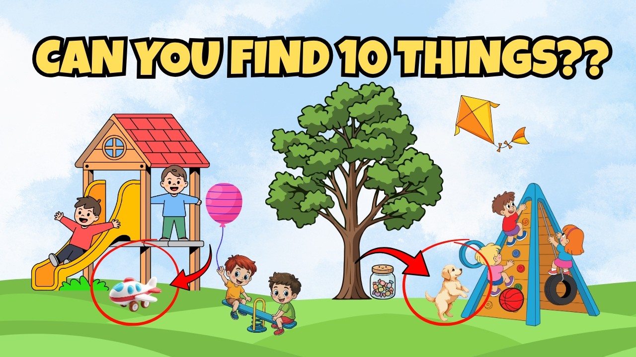 Can You Find 10 Things? | Playground Game for Kids