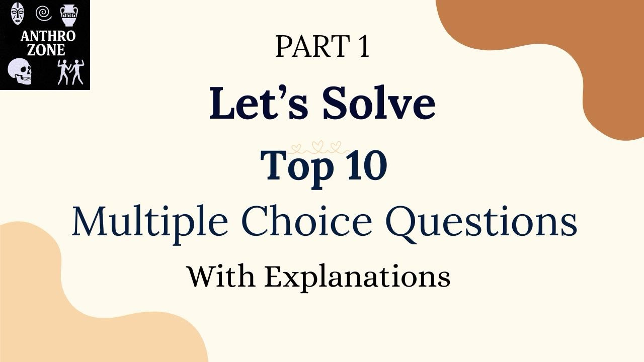 ANTHROPOLOGY MCQ WITH ANSWER| PART 1 | NET SET WBCS UPSC #anthropology #quiz #nta #wbcs #trending