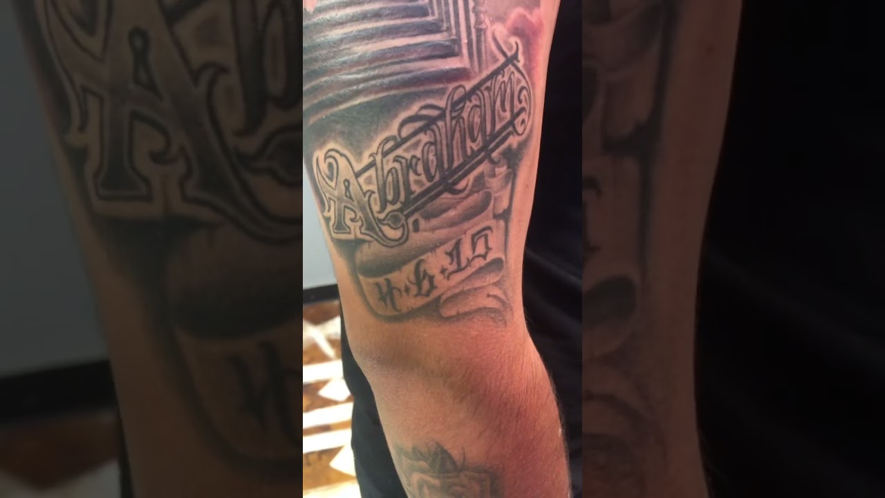 Memorial Stairway to heaven tattoo!! #2020 #tattoo #dove #heaven #stairs #lettering #shorts #clouds