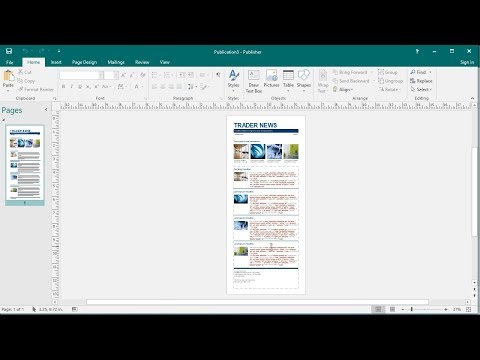 Creating Newsletters in Publisher