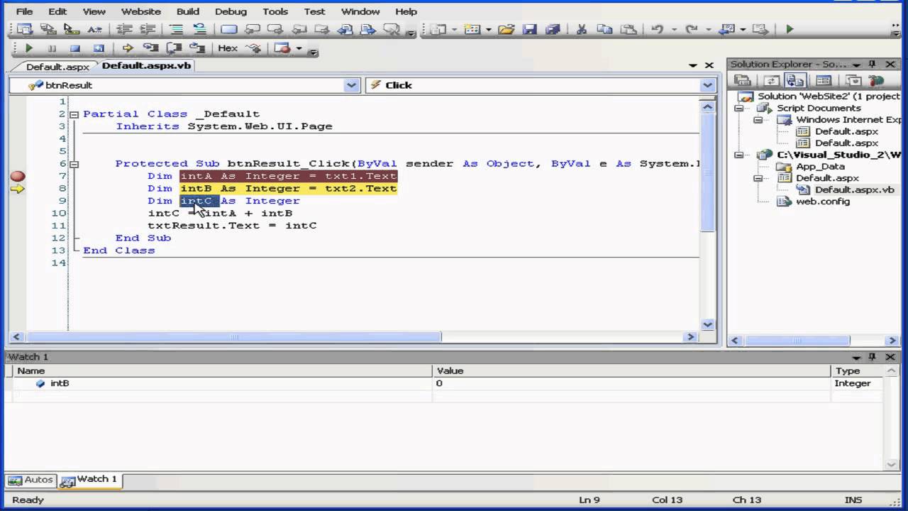 Visual Basic Tutorial - Volume 2- Lesson 19: Debugging