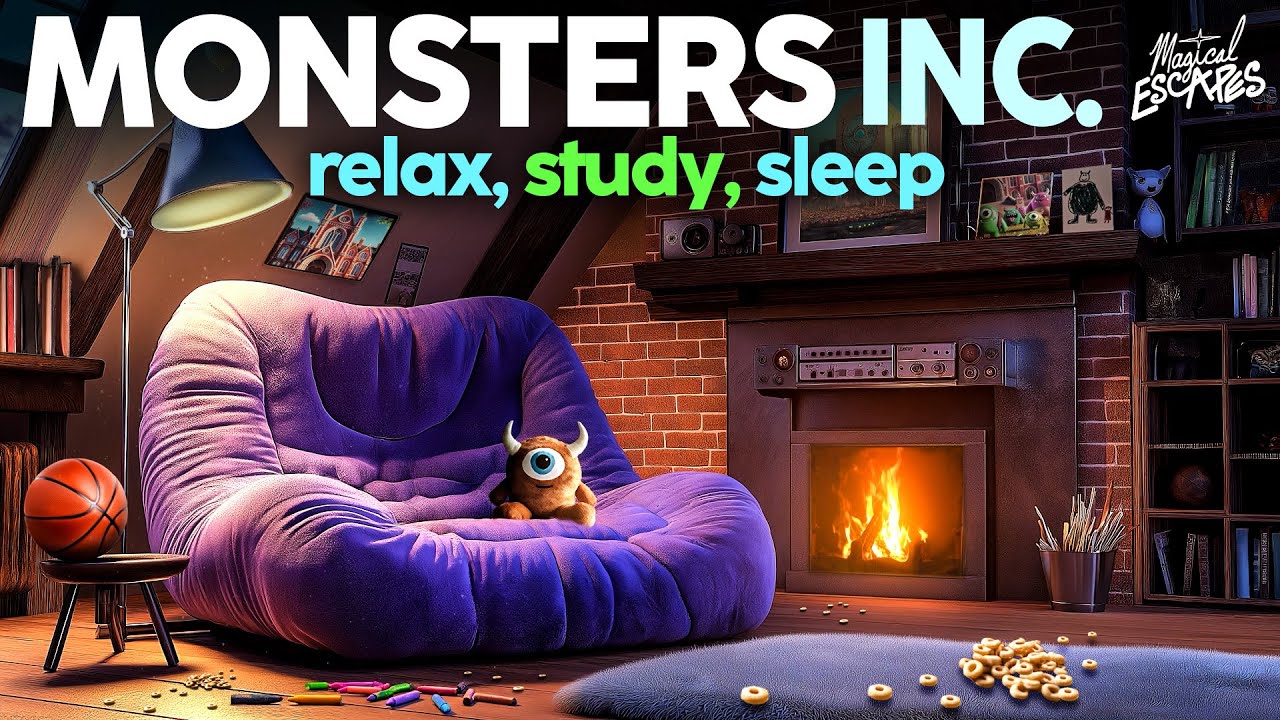 Cozy Evening at Mike & Sulley’s - Monsters, Inc. Ambience | Relax, Study, Sleep