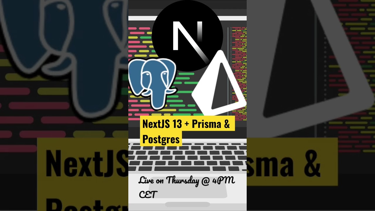 LIVE: Lets build a app with Next 13, Prisma and Postgres