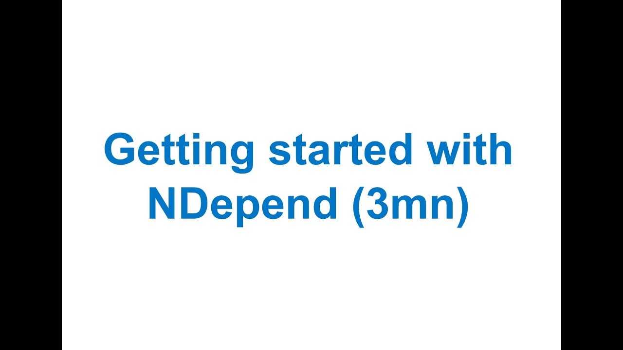 NDepend Getting Started