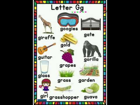 'g'letter words |letters having initial letter 'g'