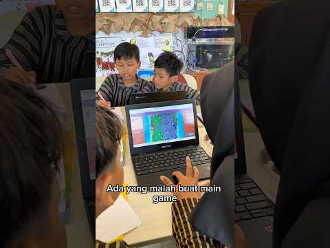 Kerandoman anak sd kalau belajar pake laptop #shorts