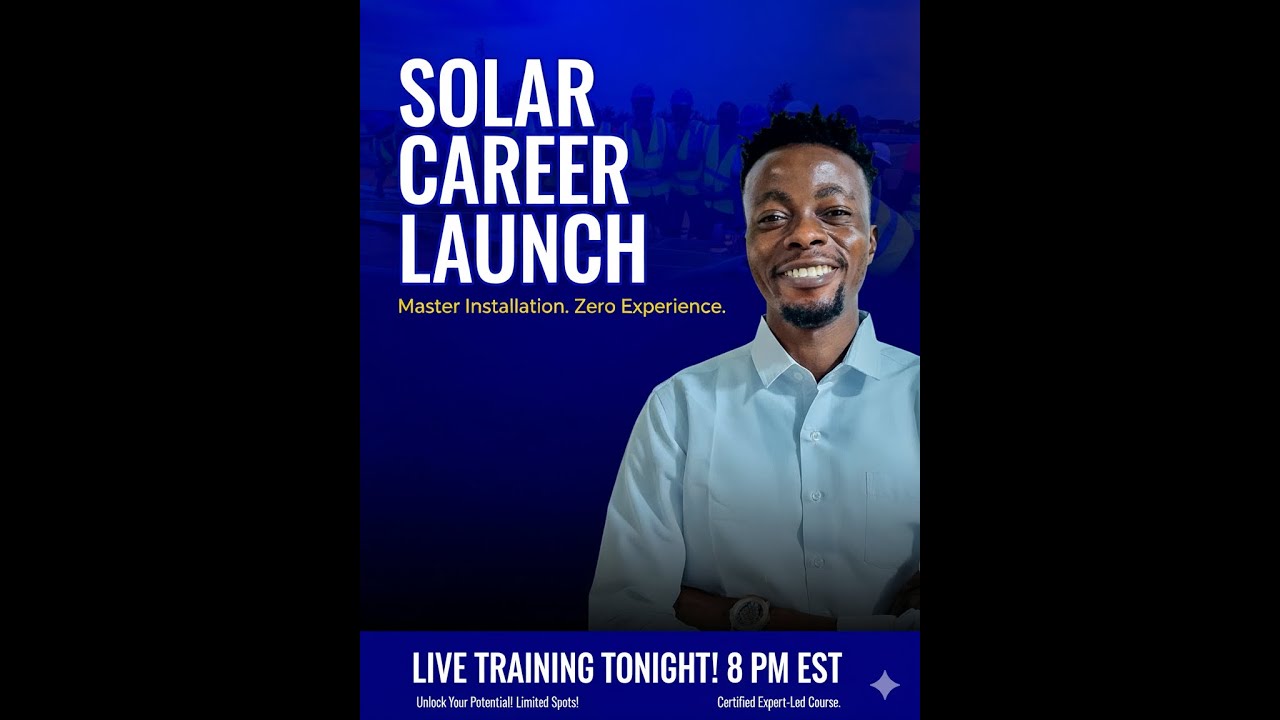 🎥 VOAL Solar Bootcamp – Day 1) || ⚡ How to Start a Career in Solar Energy