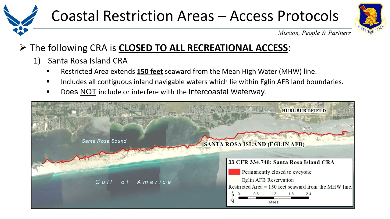 Eglin AFB Coastal Area Restriction Safety Brief