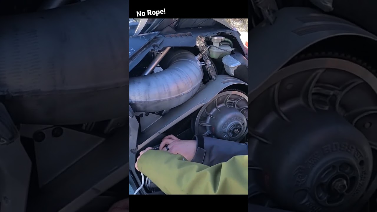 How to START A SLED / Snowmobile with No Pull Start! (Recoil)