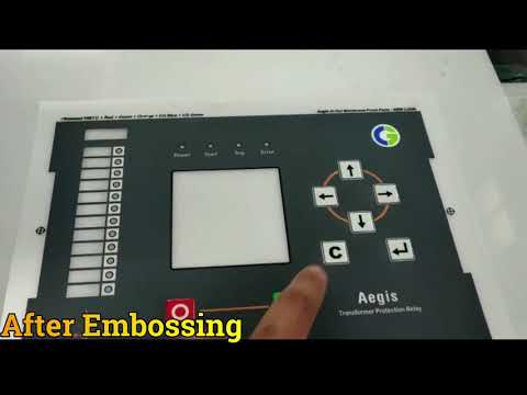 Embossing on Graphic Overlay | Embossing Process | Embossing | Embossed Graphics Overlay | Customize