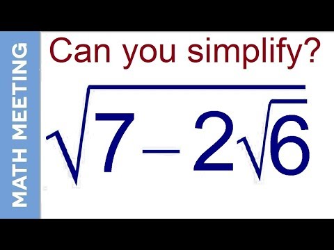 Simplifying square root - Easy algebra brain teaser (95% can't solve)