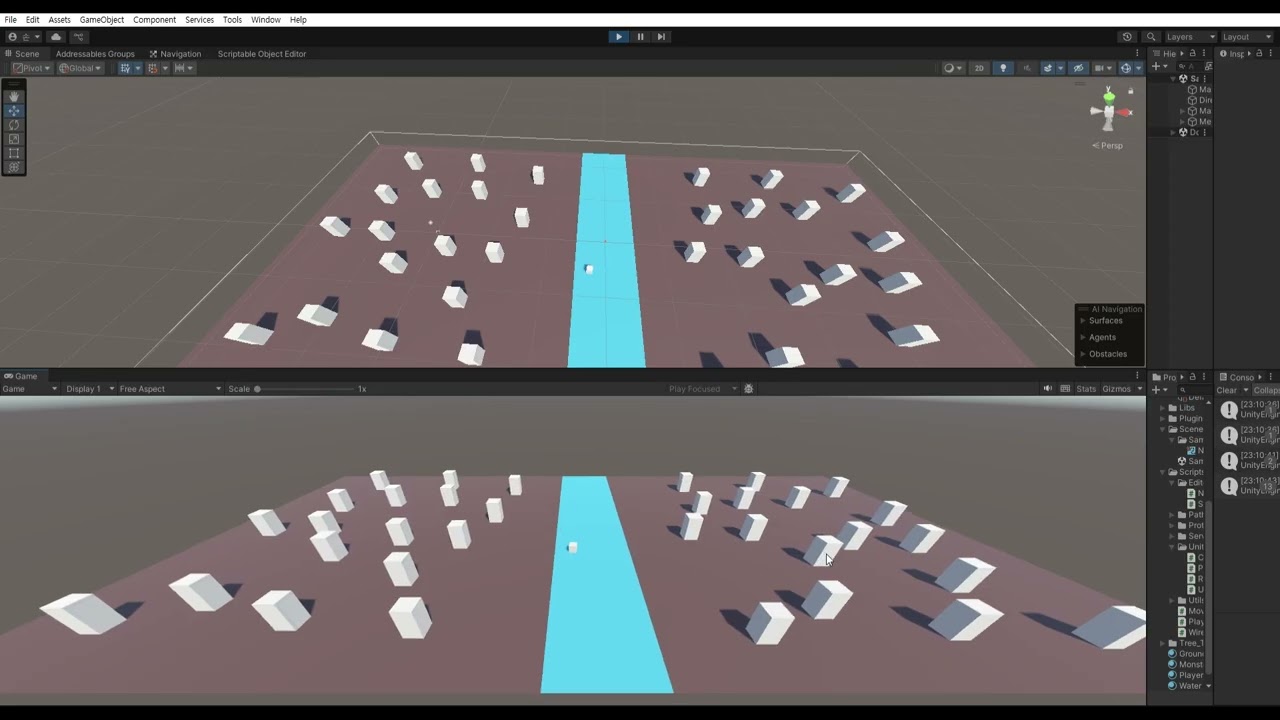 3d pathfinding(A* + simple stupid funnel algorithm)