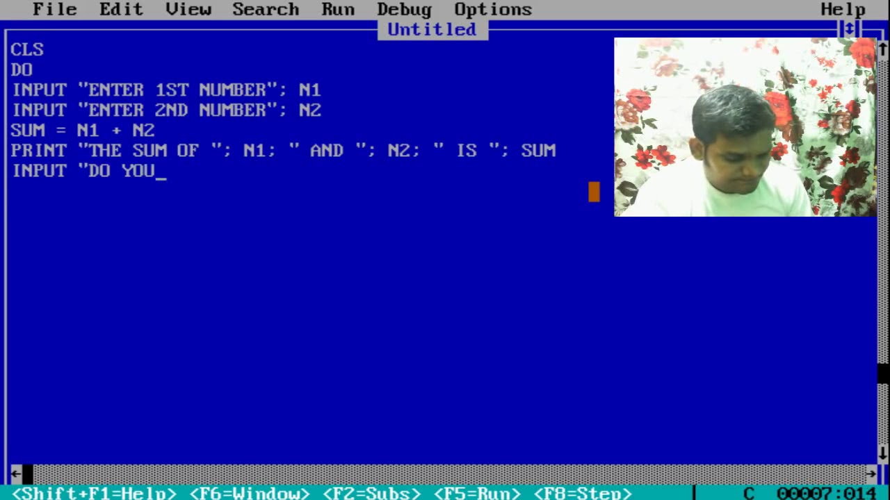 Qbasic Programming in Hindi DO LOOP Example
