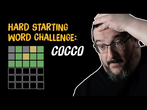 Wordle Hard Starting Word Challenge 35 - COCCO!