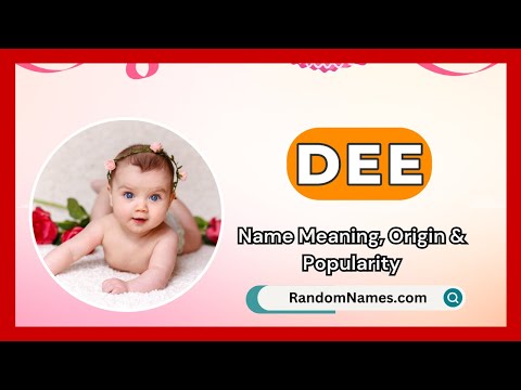 Dee - Baby Girl Name Meaning, Origin & Popularity - RandomNames.com
