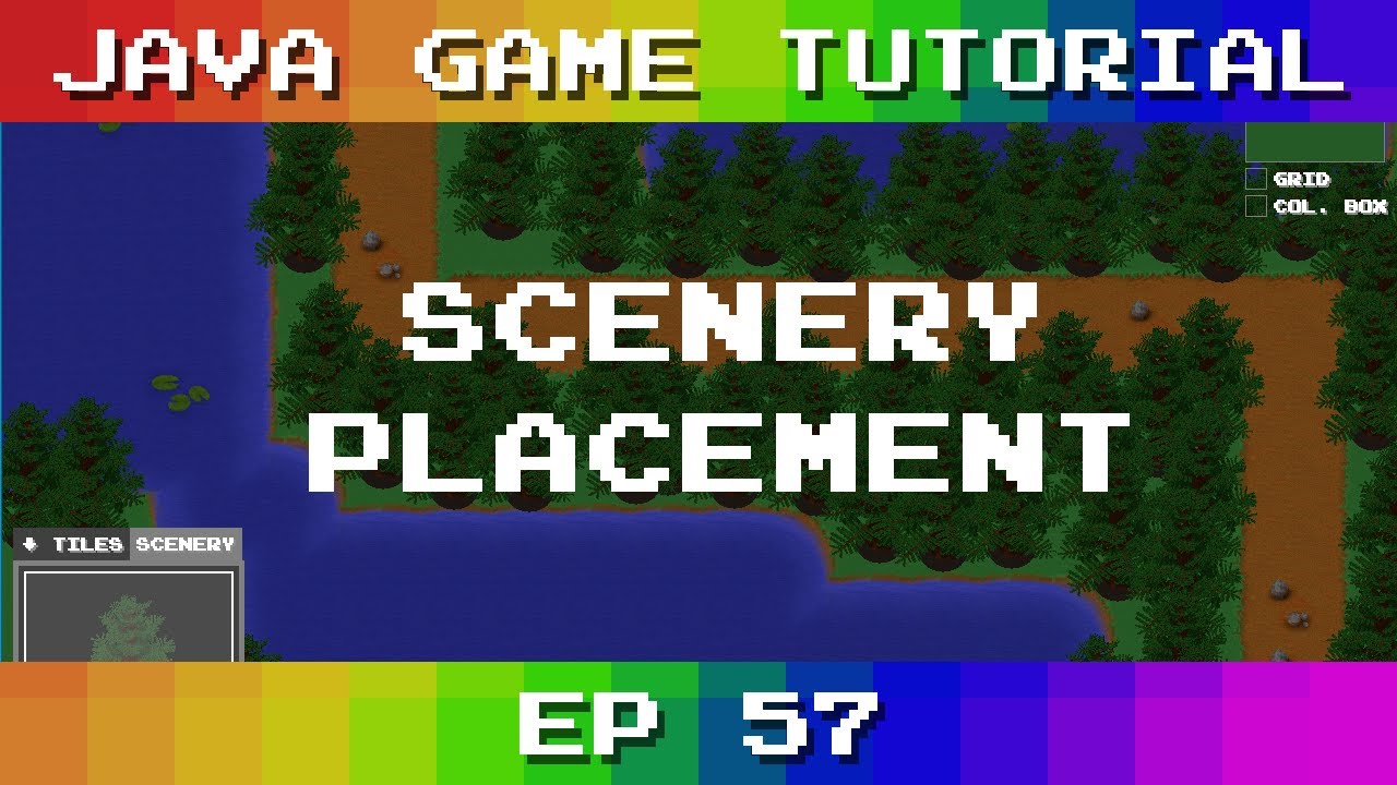 Java Game Tutorial: Ep 57 - Scenery Placement