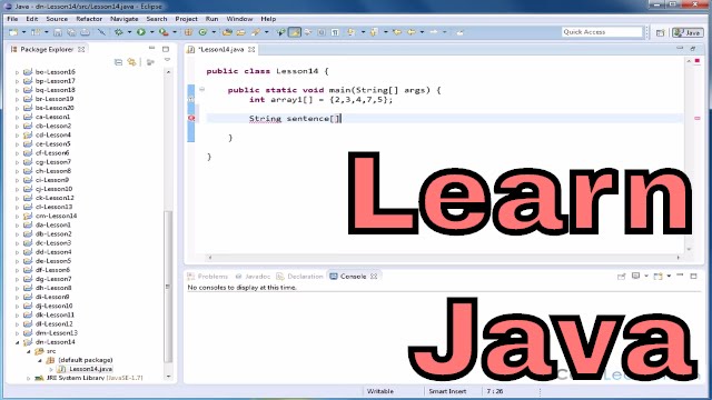 Lesson 14 - Java Tutorial - Arrays Of Strings