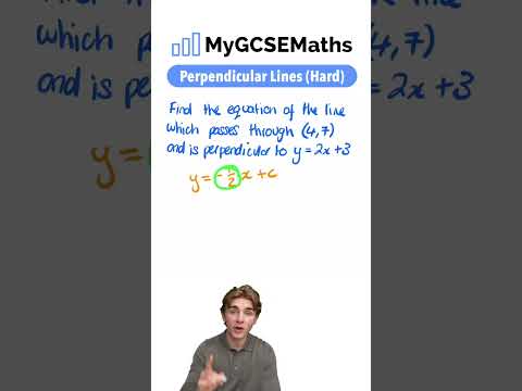Perpendicular Lines Challenge Question | GCSE Maths 2025