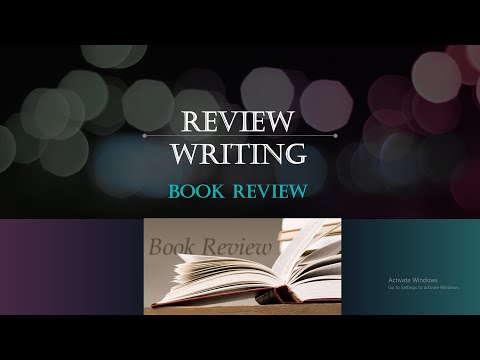 Review Writing Session 2 Book Review, The Structure Of A Book Review
