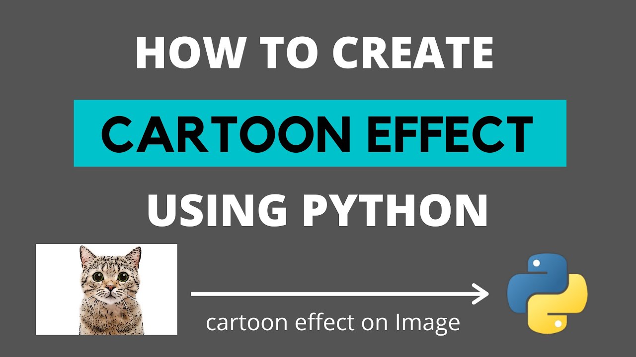 How to create Cartoon Effect using Python | OpenCv With Python