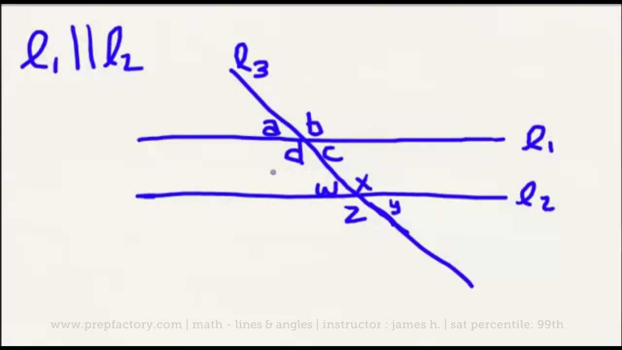 SAT Math Tutorial - Lines and Angles