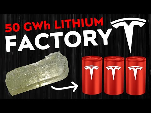 Tesla's REVOLUTIONARY 50 GWh Lithium Factory EXPLAINED | Tesla Battery Manufacturing