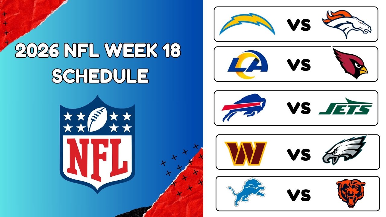 2026 NFL Week 18 Games Schedule