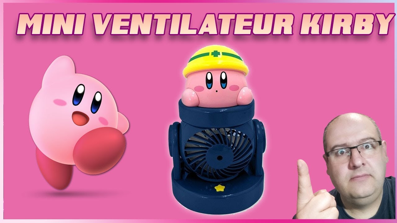 Le mini ventilateur Kirby canon ! la célèbre boule rose va vous ventiler