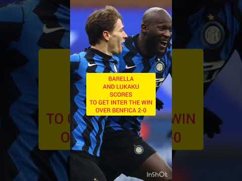 Inter 2 Benfica 0 || Inter Milan VS Benfica #intermilan #benfica #ucl #uefachampionsleague