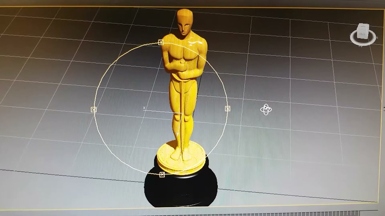 3D model of the Oscar statuette