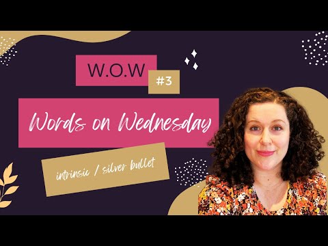 W.O.W (Words on Wednesday) #3: Intrinsic / silver bullet