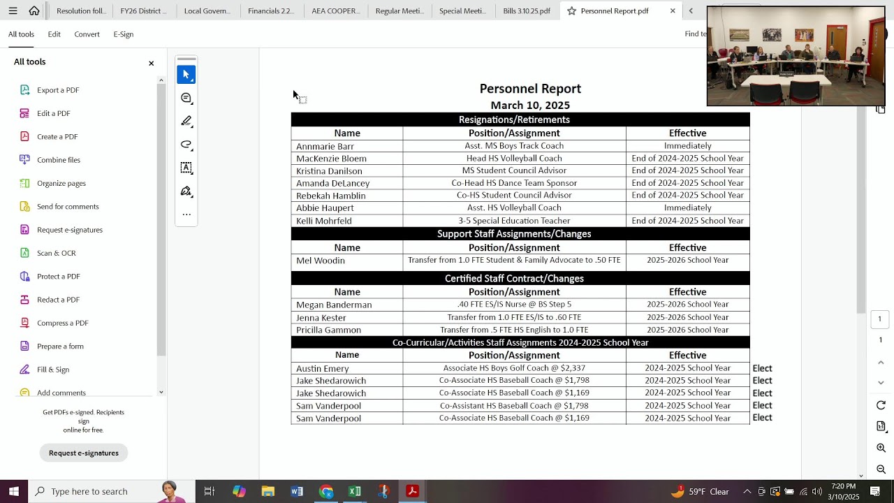 School Board Live Stream