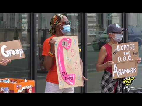 Protest Against Prison Profiteer Companies at Aramark Offices in Philly