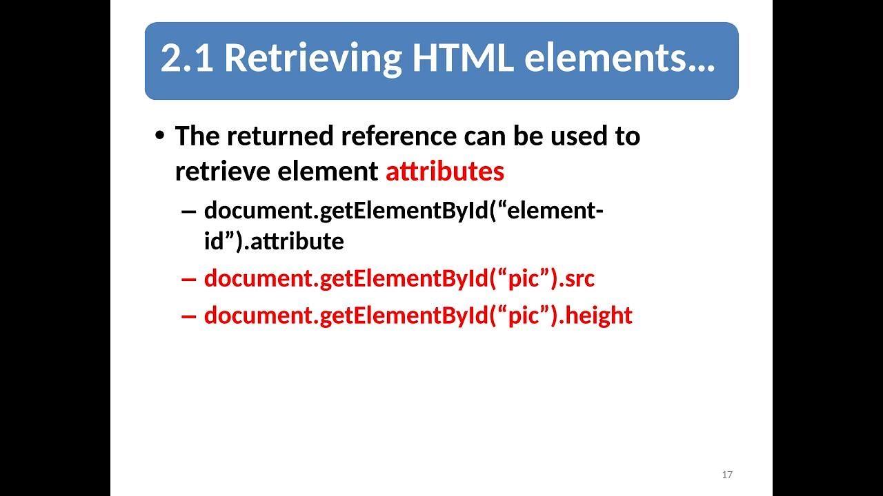 Learn JavaScript DOM Methods | getElementById(), innerHTML, getAttribute in Bangla | CSE 301