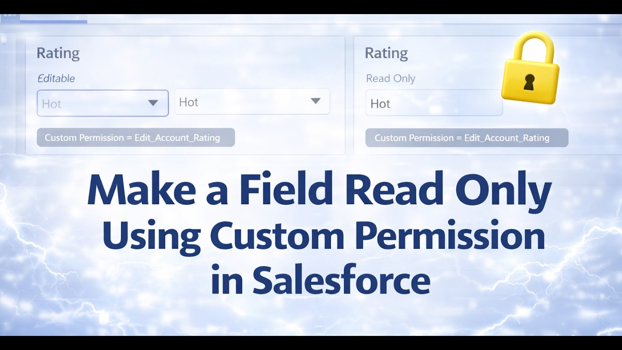 OOTB48: Make a Field Read Only Using Custom Permission in Salesforce || Dynamic forms 2026