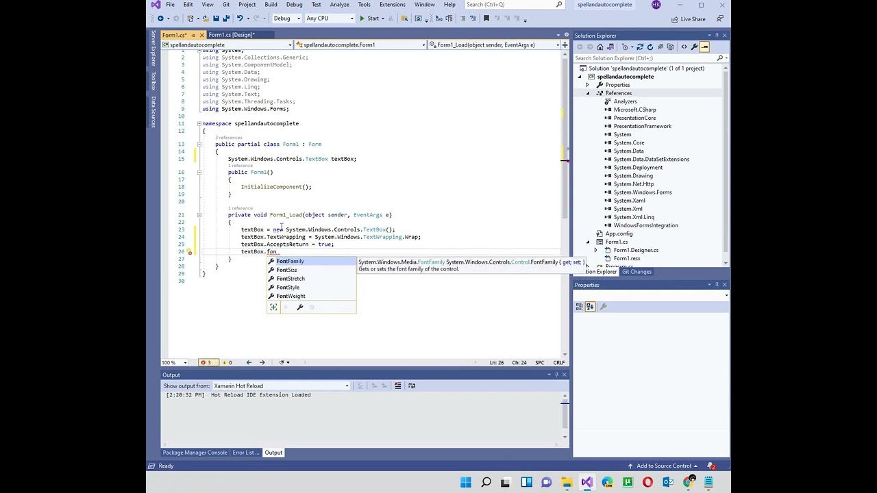 How to add spell check in textbox using C# winform