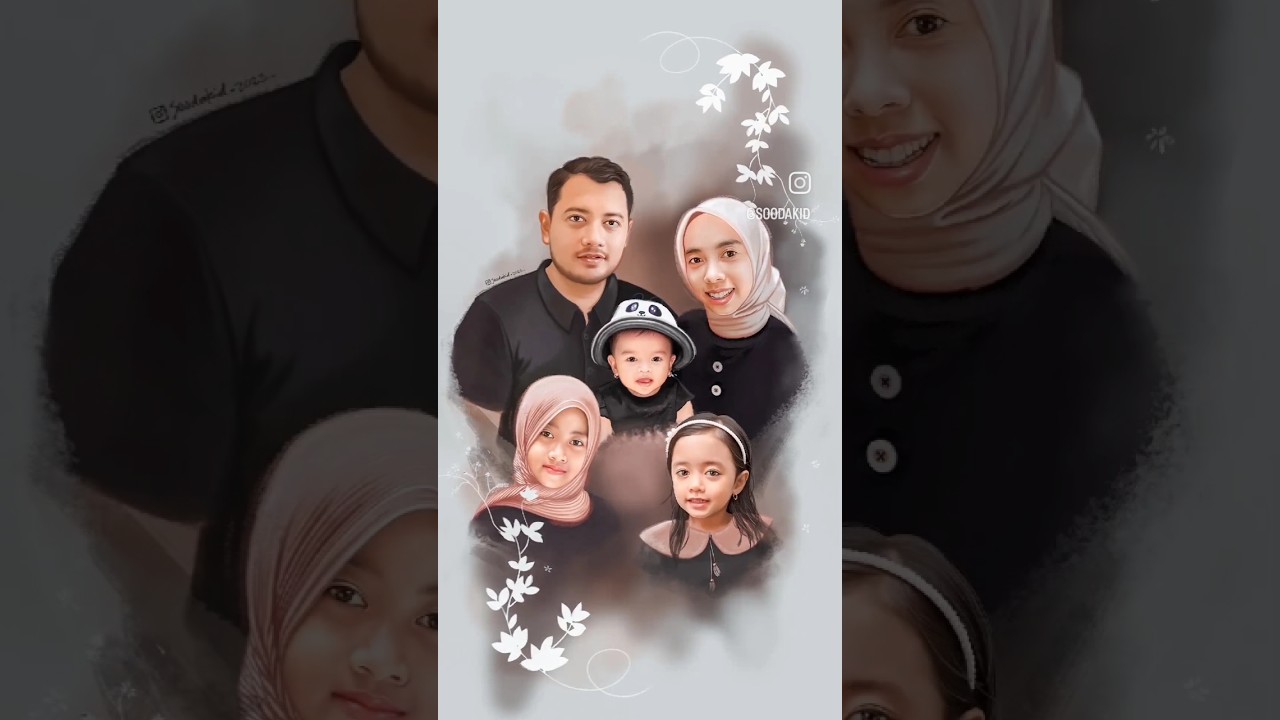 Bikin digital lukis pakai random photo keluarga. Kuy cek Instagram @soodakid