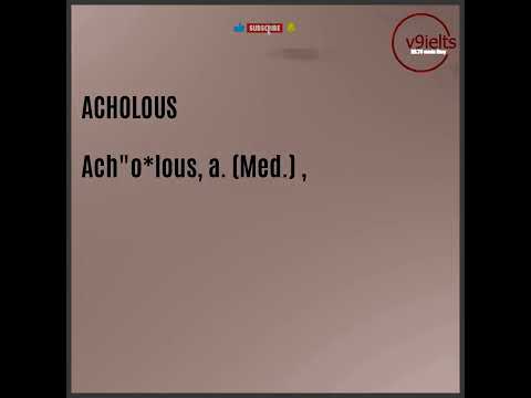 ACHOLOUS