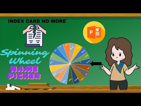 SPINNING WHEEL NAME PICKER USING POWERPOINT | TEACHER SHENG