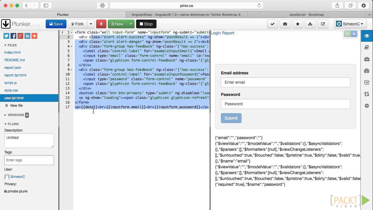 Web Development with AngularJS and Bootstrap Tutorial: AngularStrap | packtpub.com