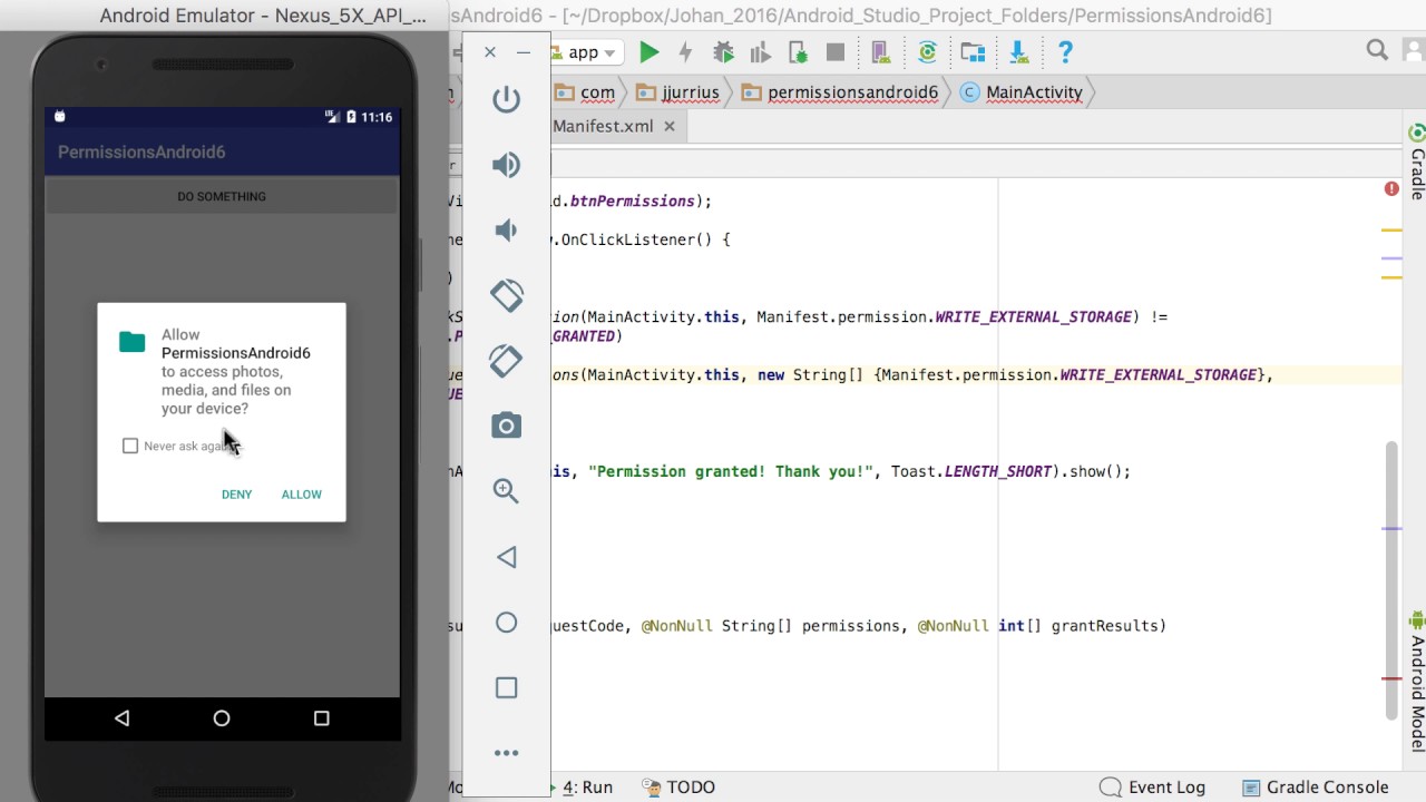24 - Handling Android 6 Permissions