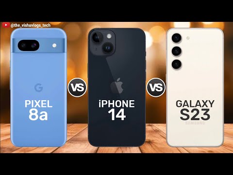 Google PIXEL 8 a vs iPHONE 14 vs Galaxy S23 || Price β‘ Full Comparison π₯ Which one is Better?