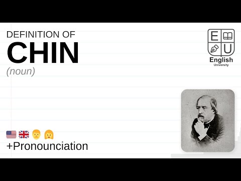 CHIN meaning, definition & pronunciation | What is CHIN? | How to say CHIN