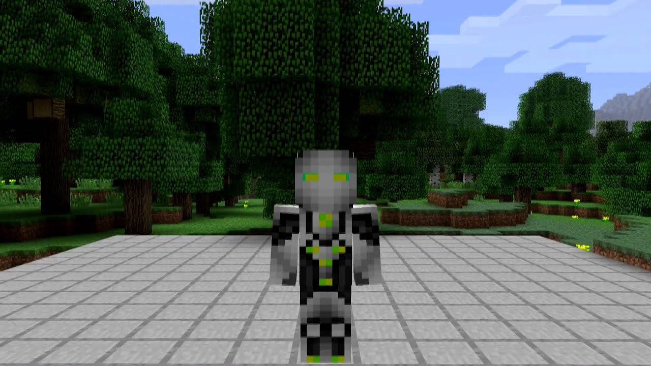 Neon Cyborg Minecraft Skin Spotlight